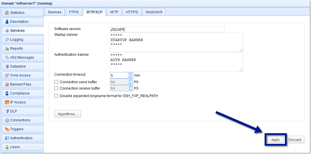 Setting SFTP Algorithms On Your SFTP Server Setting SFTP Algorithms On Your SFTP Server