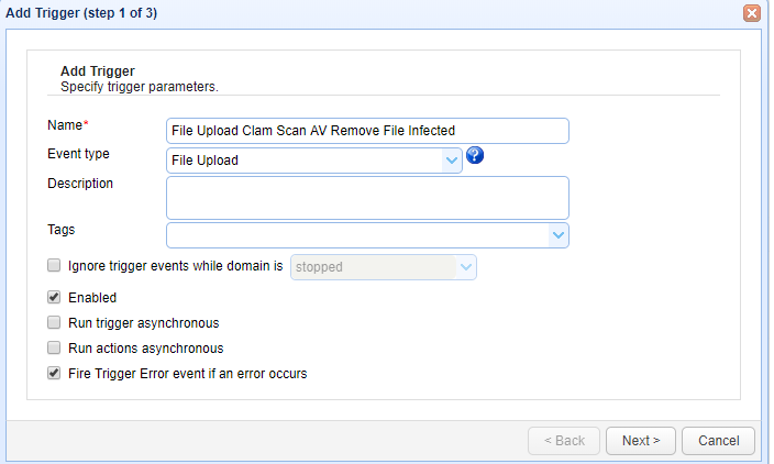 Perform Virus Scan Using Clamav Jscape