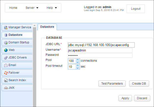 Setting Up A MFT Server HA Cluster With A Shared RDBMS As Global Datastore | JSCAPE